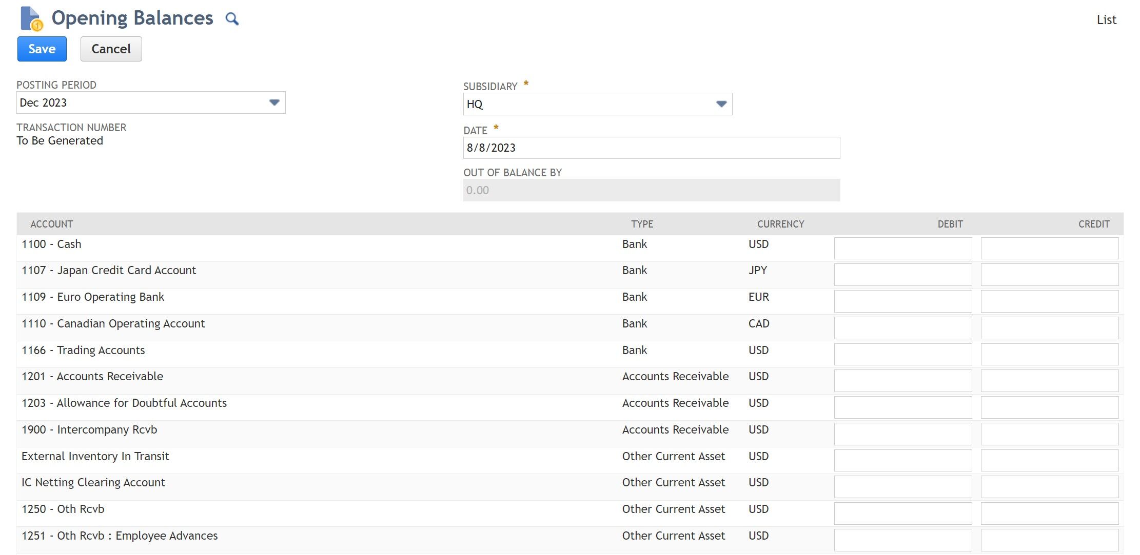 The NetSuite Chart of Accounts | SuiteRep
