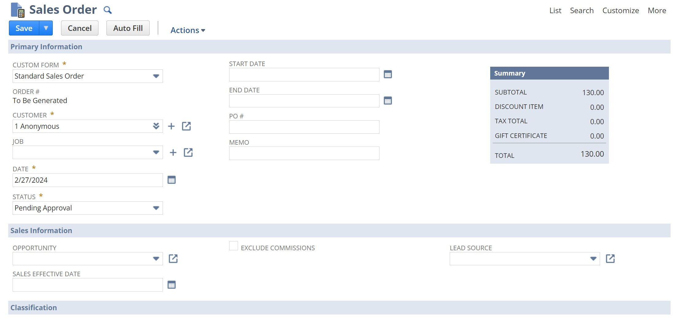 The NetSuite Sales Order | SuiteRep