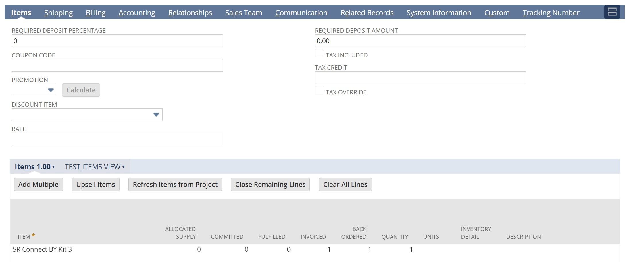 NetSuite Sales Order Deposits | SuiteRep