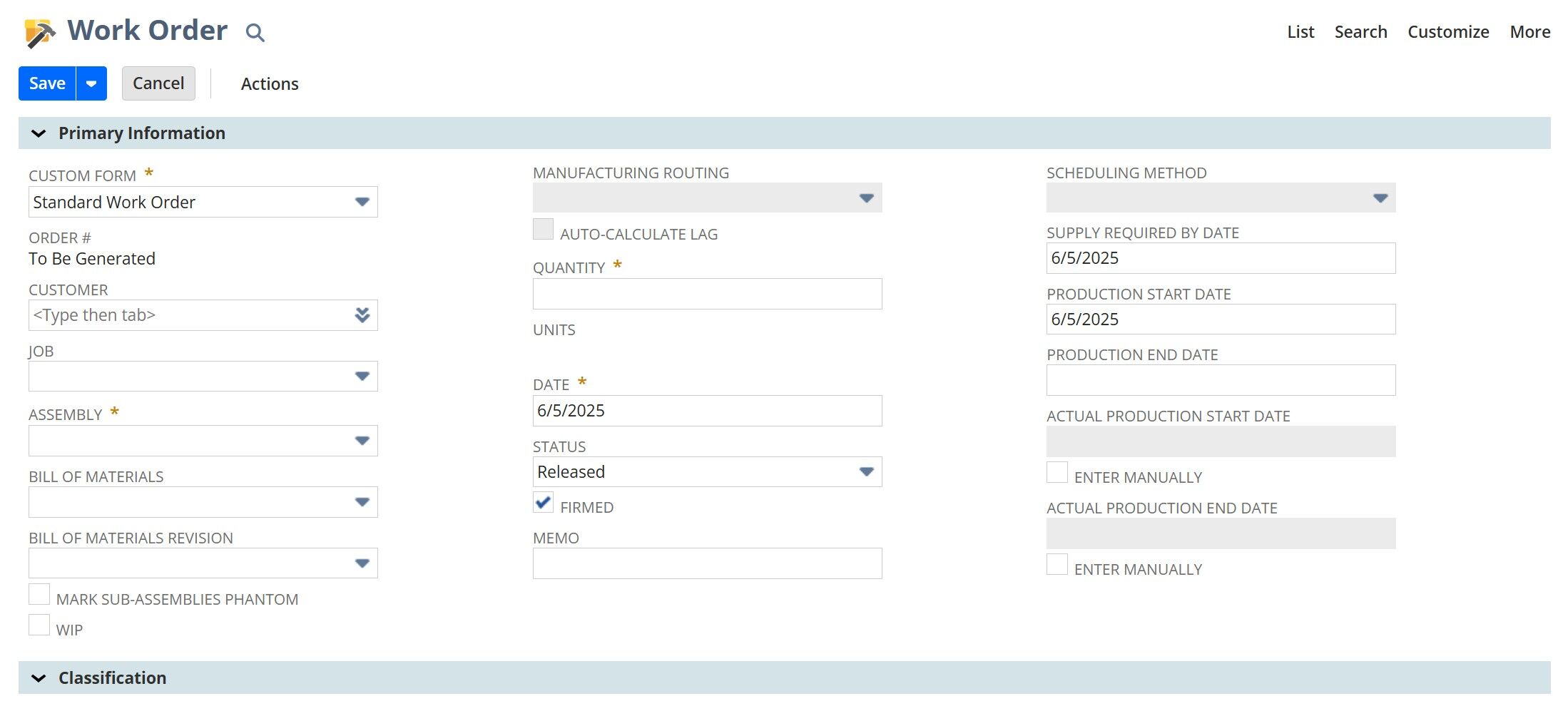 NetSuite Work Orders | SuiteRep